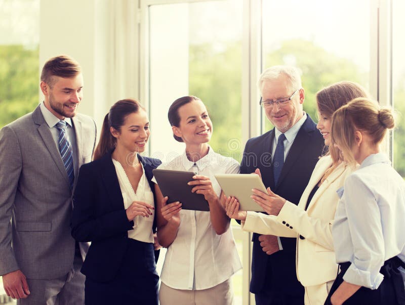 Business People with Tablet Pc Computers at Office Stock Image - Image ...
