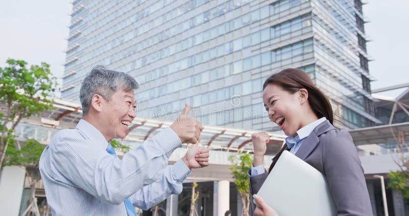 Business People Talk Happily Stock Image - Image of mobile, leader ...