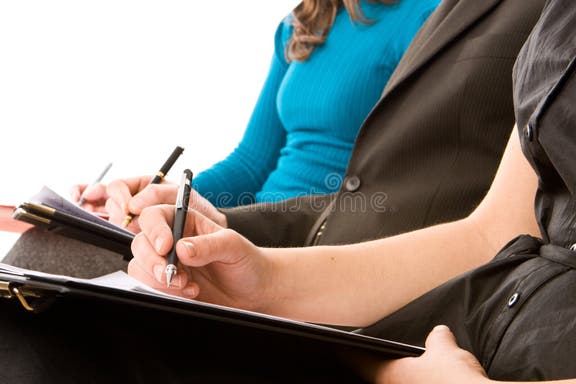 Business People Taking Notes Stock Photo - Image of school, class: 7654872