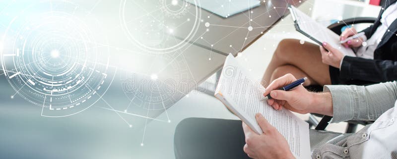 Office Meeting Banner Taking Notes Stock Photos - Free & Royalty-Free ...