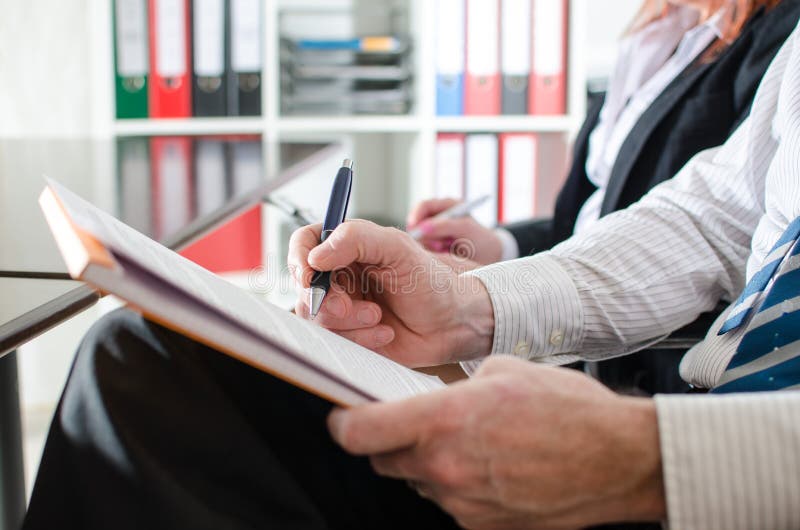 Business People Taking Notes Stock Image - Image of notes, office: 50213153