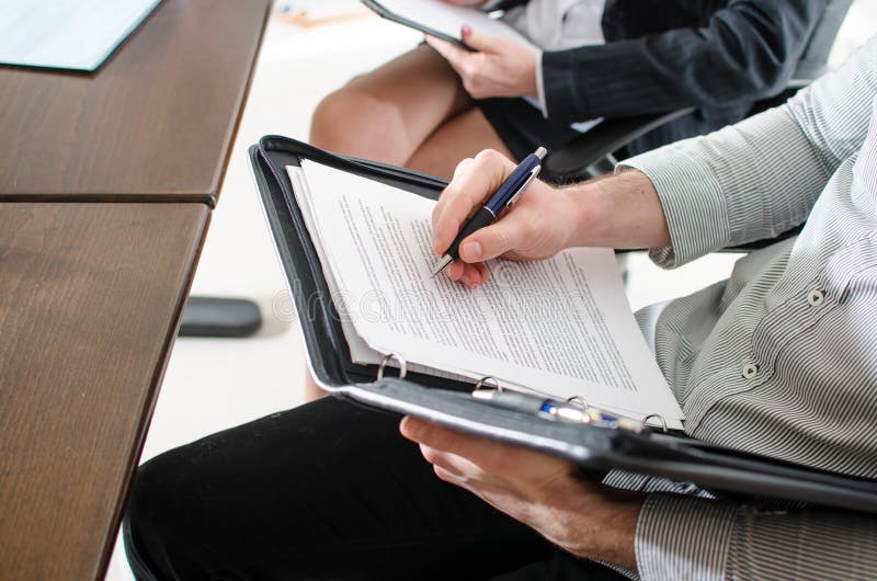 Business People Taking Notes Stock Photo - Image of professional ...