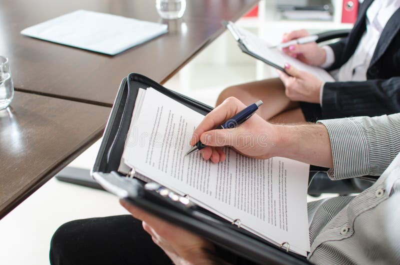 Business People Taking Notes Stock Photo - Image of office, meeting ...