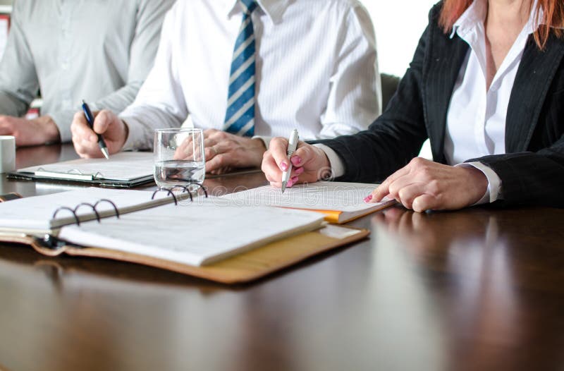 Business People Taking Notes Stock Photo - Image of professional ...