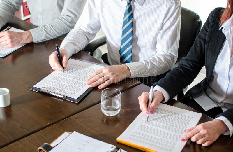 Business People Taking Notes Stock Image - Image of seminar ...