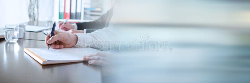 Office Meeting Banner Taking Notes Stock Photos - Free & Royalty-Free ...