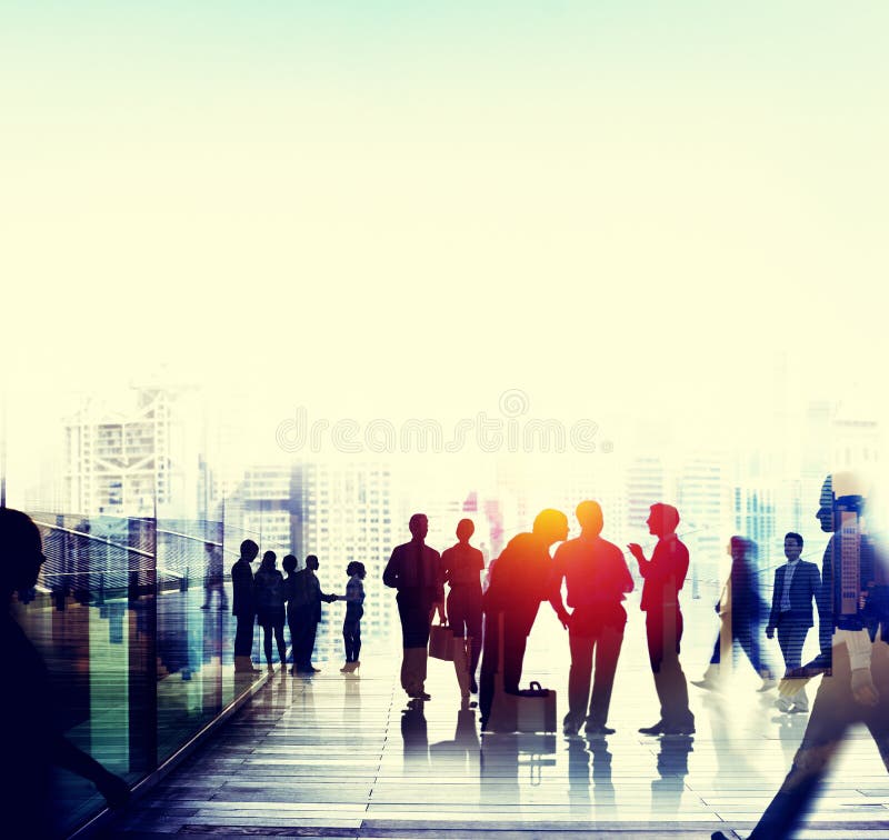 Business People Talking Connection Conversation Concept Stock ...