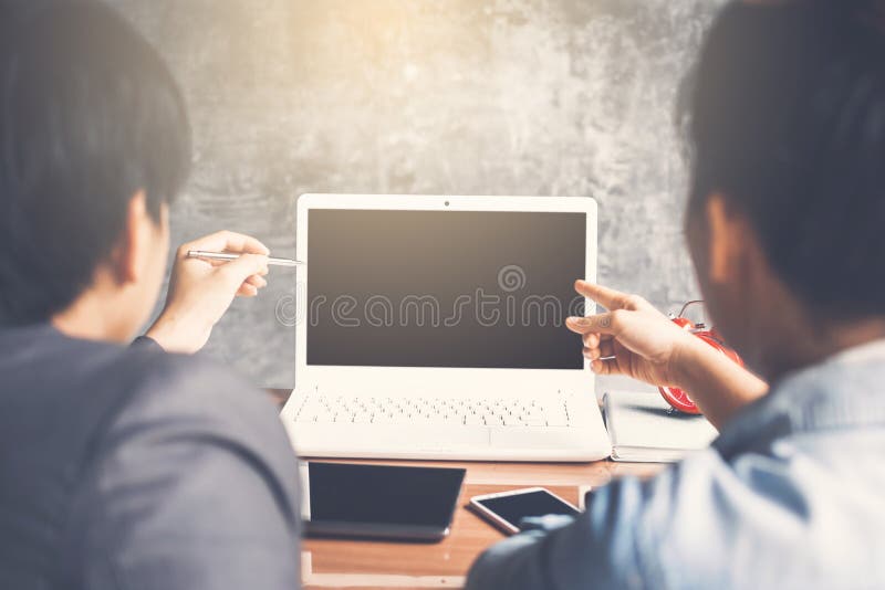 Business People Talking about a Document Stock Photo - Image of meeting ...