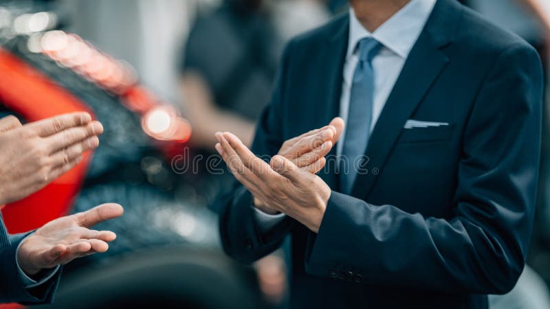 Business People Talking, Hand Gestures Stock Image - Image of blue ...