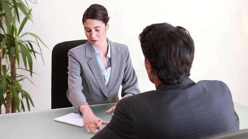 Business People Talking during an Interview Stock Video - Video of male ...