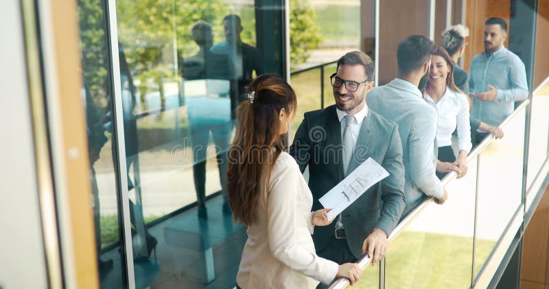 Business People Talking Outdoor Stock Image - Image of executives ...