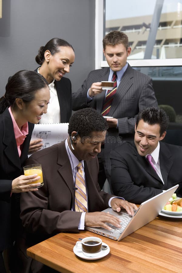 Business People on a Tea Break Stock Photo - Image of multiethnic ...