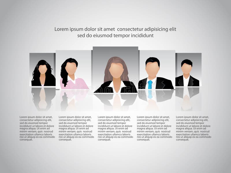 Business People Team Presentation. Stock Vector - Illustration of ...