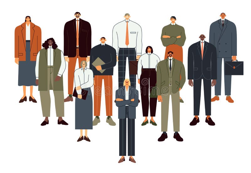 Business People Team. Professional Employee Persons Group, Office ...