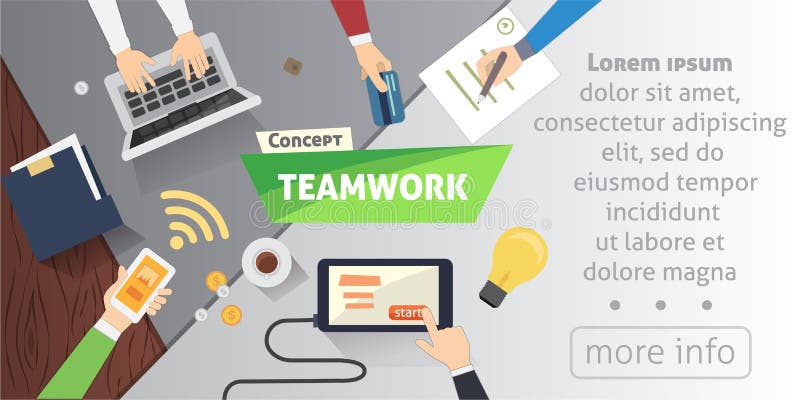 Business People Team Scene Teamwork in Modern Office. Group of ...