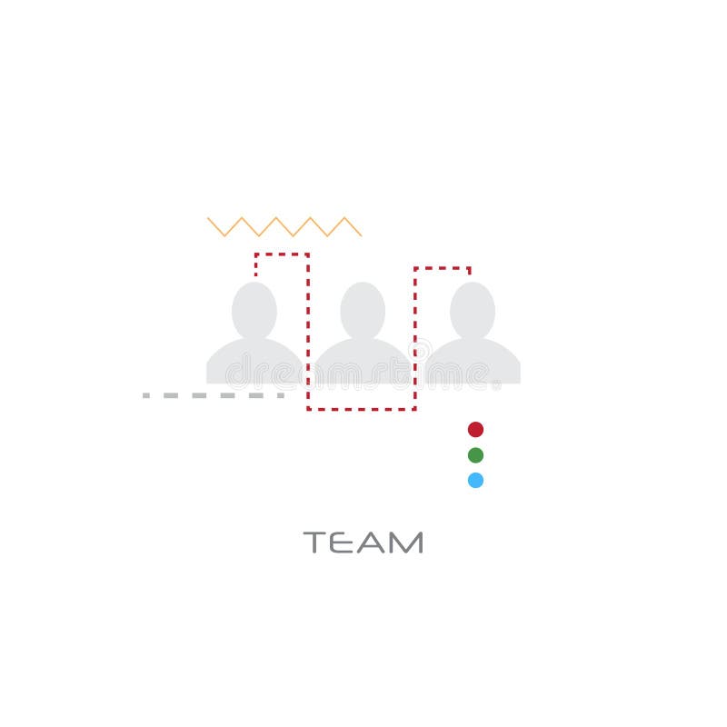 Successful Teamwork Process Concept Businesspeople Team Working ...