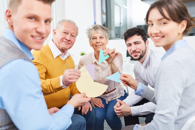 Business People in Team Training Seminar Stock Image - Image of ...