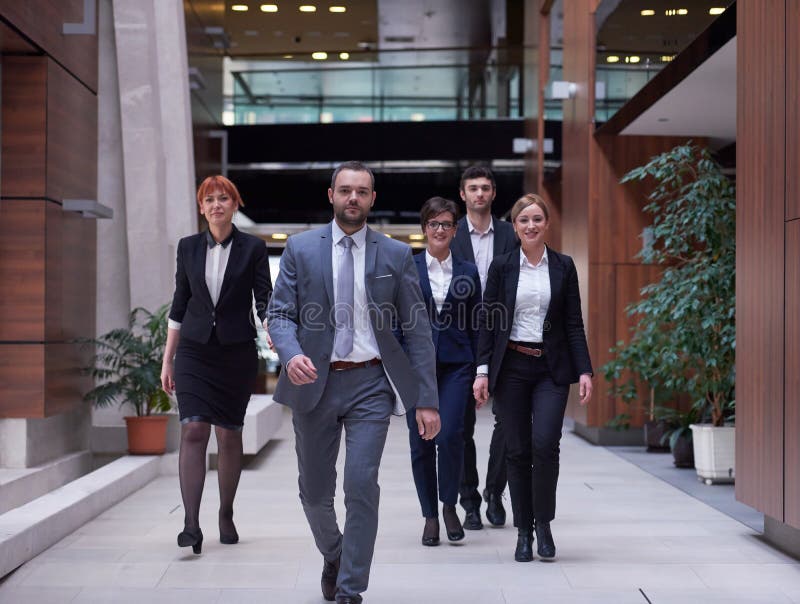 Business People Team Walking Stock Image - Image of male, person: 59978953