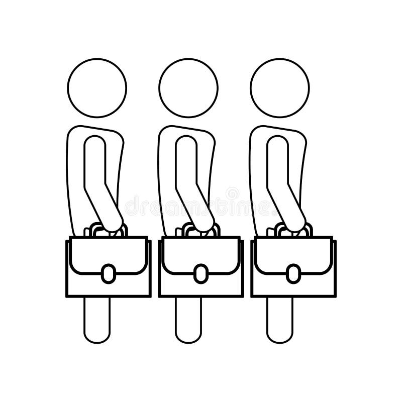 Business People Team Work Related Icon Image Stock Illustration ...