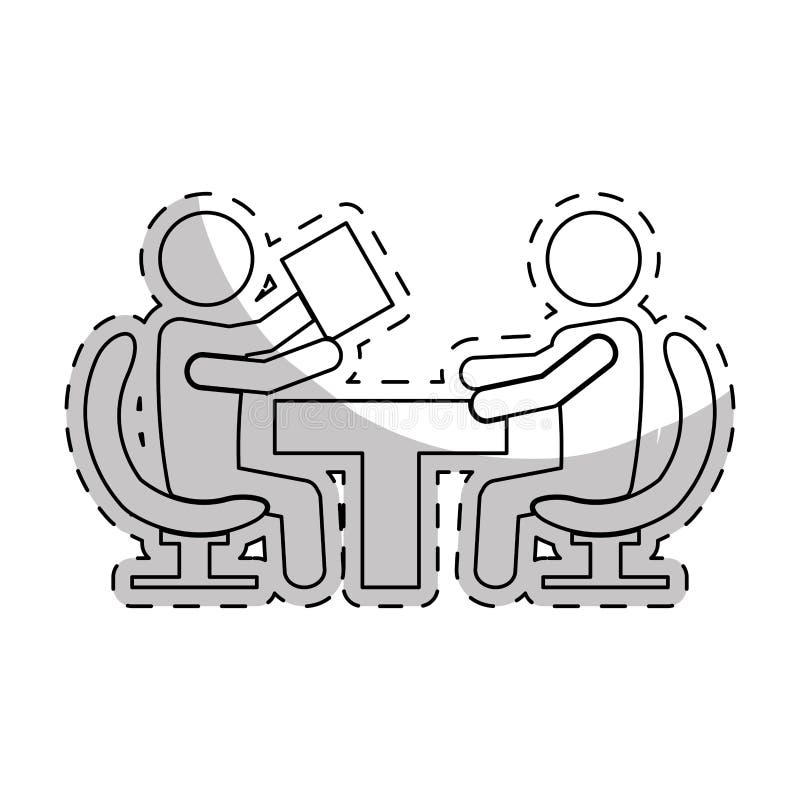 Business People Team Work Related Icon Image Stock Illustration ...