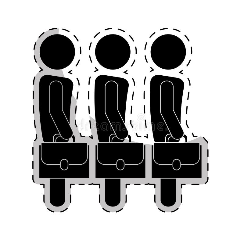 Business People Team Work Related Icon Image Stock Illustration ...