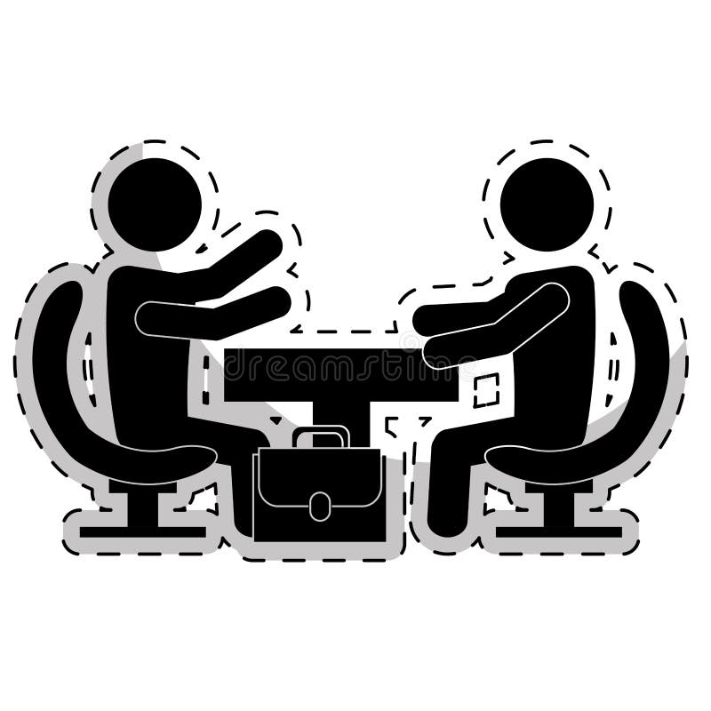 Business People Team Work Related Icon Image Stock Illustration ...