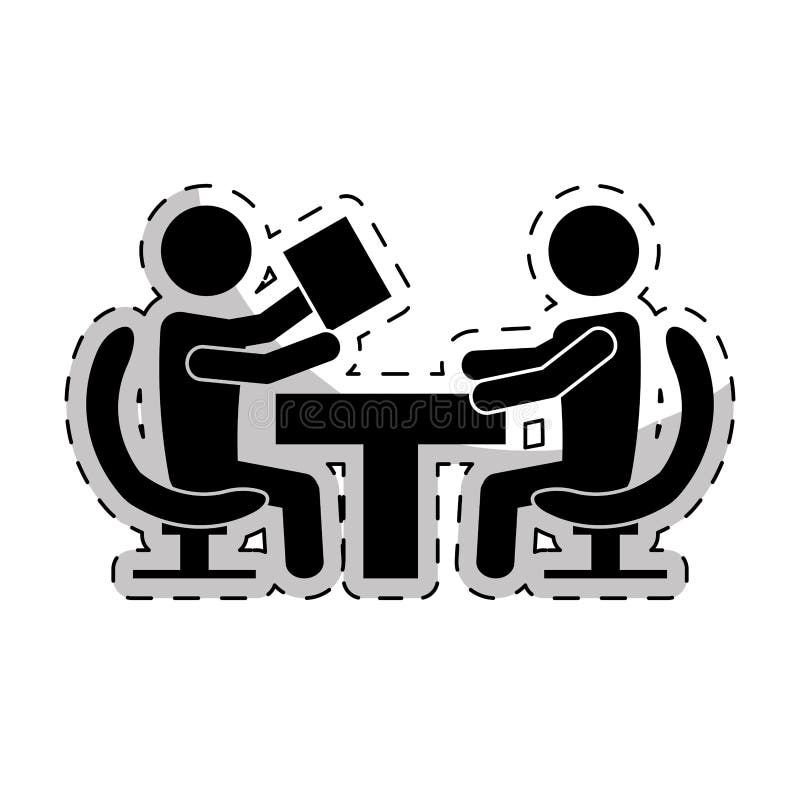 Business People Team Work Related Icon Image Stock Illustration ...