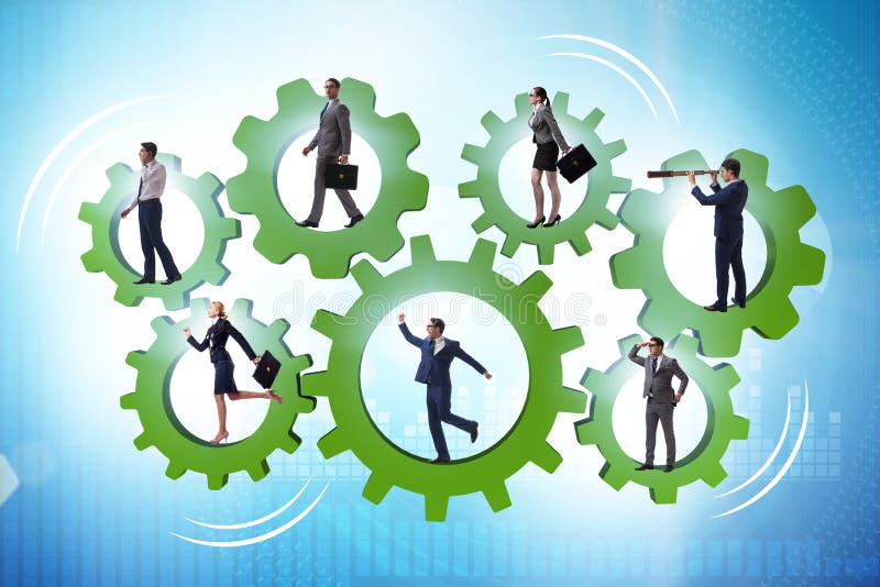 Business People in Teamwork Concept Stock Photo - Image of industrial ...