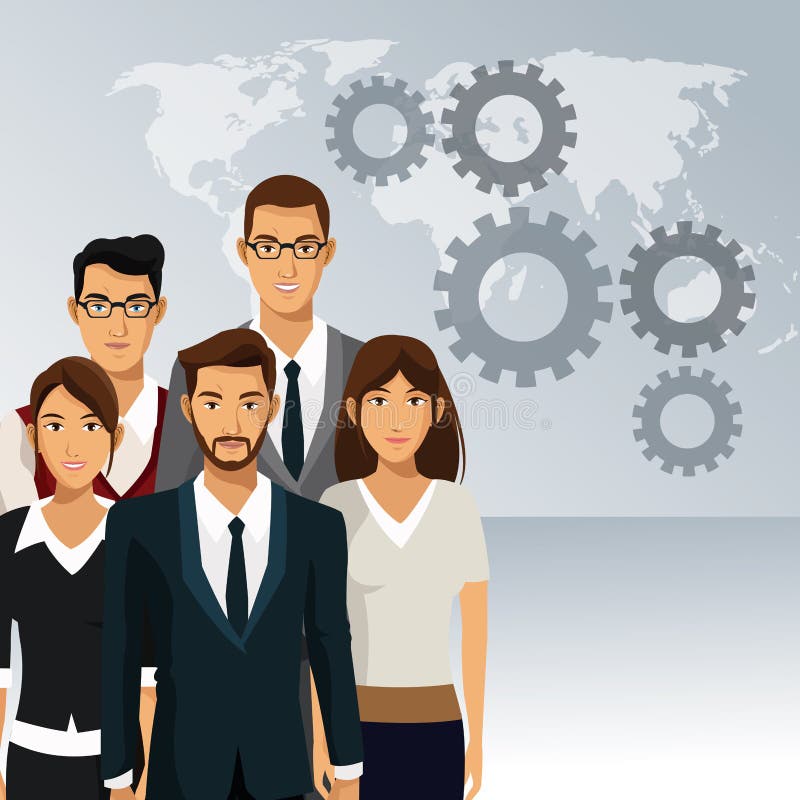 Business People Teamwork Cooperation Success Stock Vector ...