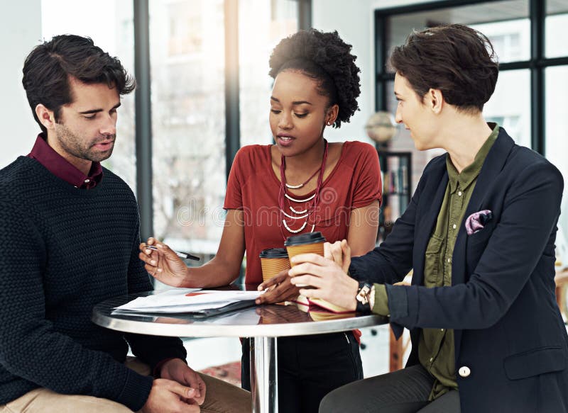 Business People, Teamwork and Discussion with Documents for Planning ...