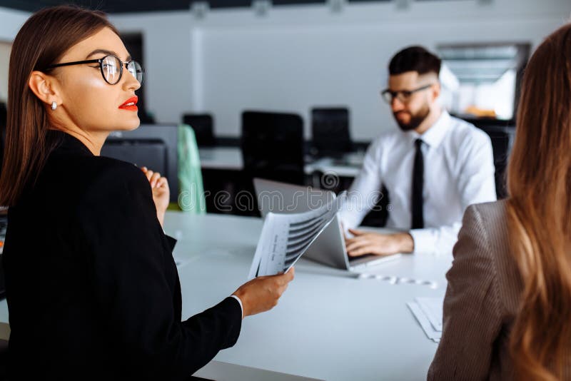 Business People Teamwork in the Office, Business Concept, Office ...