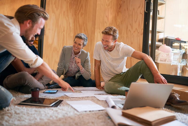 Business People, Tech and Discussion with Documents in Office for ...