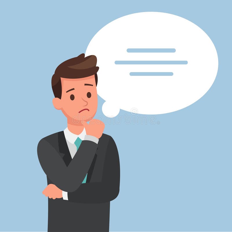 Business People Thinking Character Vector Design Stock Illustrations ...