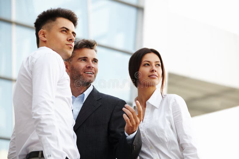 Business People Thinking about Future. Business Concept Stock Image ...