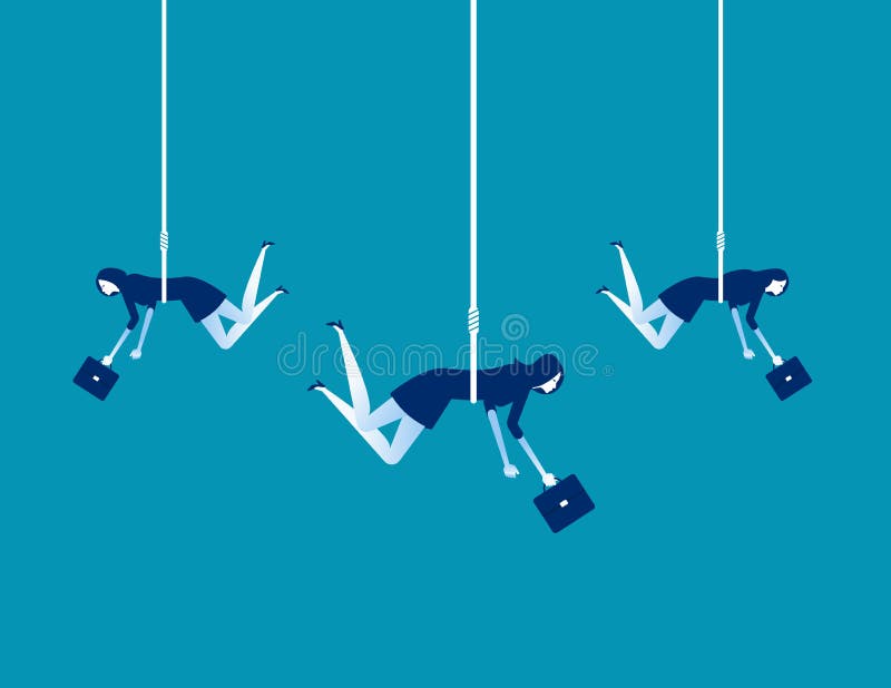 Business People are Trapped. Concept Business Vector Illustration Stock ...