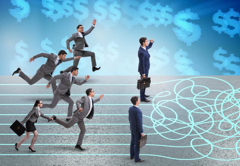 Business People in Uncertainty Concept Stock Image - Image of lost ...