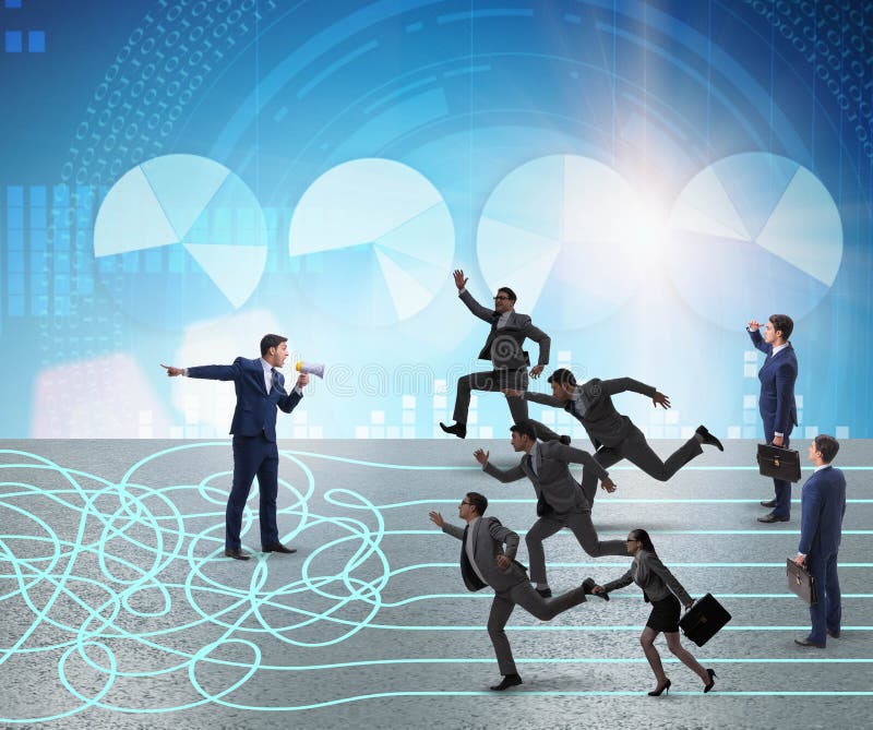 Business People in Uncertainty Concept Stock Image - Image of ...