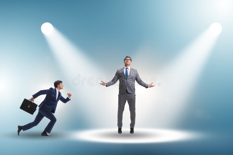 Business People Under the Spotlight Stock Image - Image of bright ...