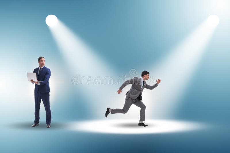 Business People Under the Spotlight Stock Photo - Image of employment ...