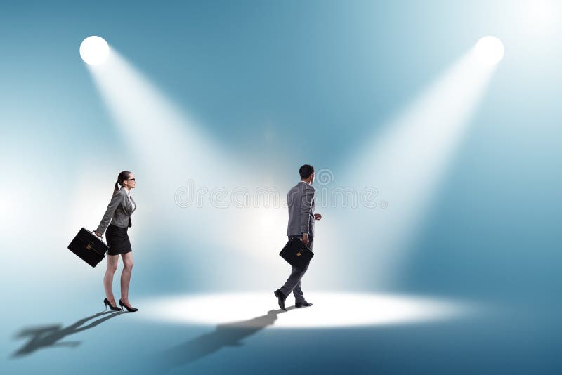 Business People Under the Spotlight Stock Photo - Image of recruitment ...