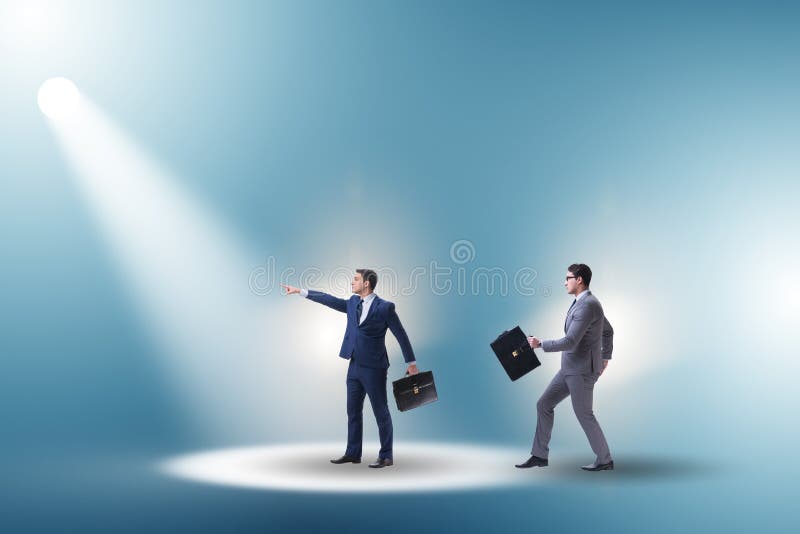 Business People Under the Spotlight Stock Photo - Image of concept ...