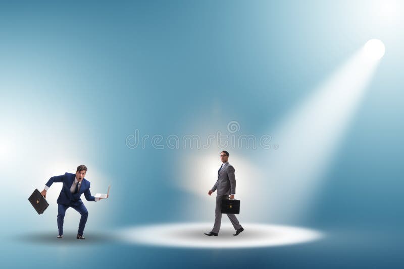 Business People Under the Spotlight Stock Photo - Image of leader, lamp ...