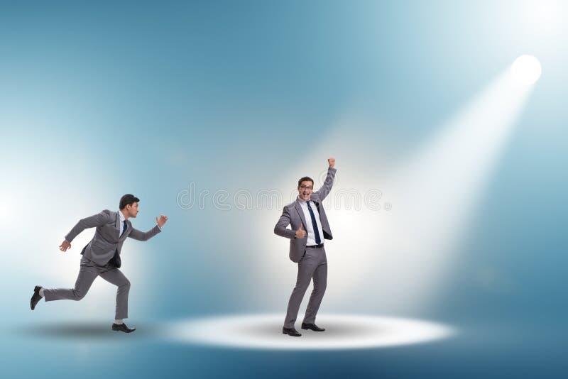 Business People Under the Spotlight Stock Photo - Image of stage ...