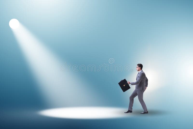Business People Under the Spotlight Stock Photo - Image of opportunity ...