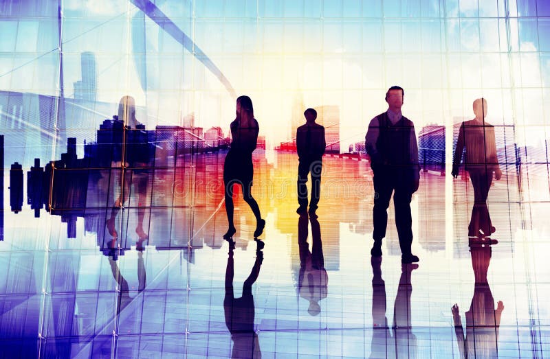 Business People Urban Scene Organization Team Concept Stock Photo ...