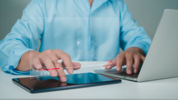 Business People are Using Computers To Learning Online with Webinar ...