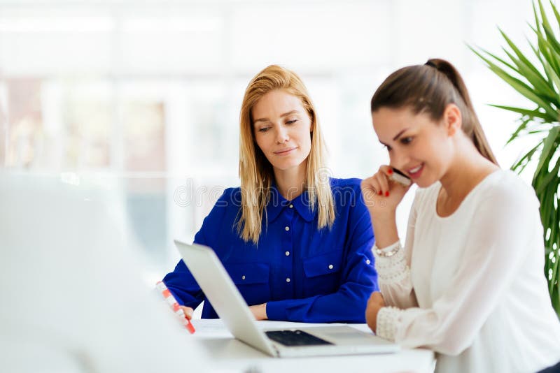 Business People Using Devices Stock Image - Image of happy ...