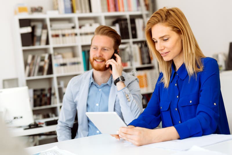 Business People Using Devices Stock Image - Image of corporate, manager ...