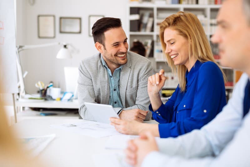 Business People Using Devices Stock Image - Image of manager, modern ...