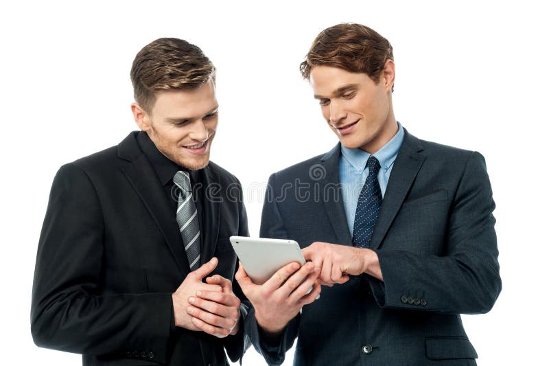 Business People Using a Digital Tablet Stock Photo - Image of ...